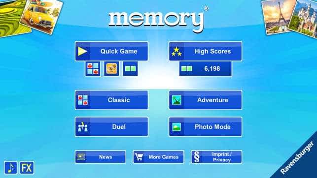 memory-original-ravensburger-startscreen - Play with your kid.com